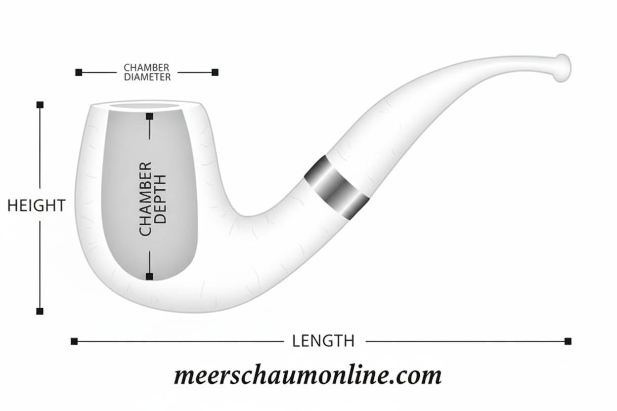 Hand-Carved Block Meerschaum Sea Captain Bust Pipe – Premium ...
